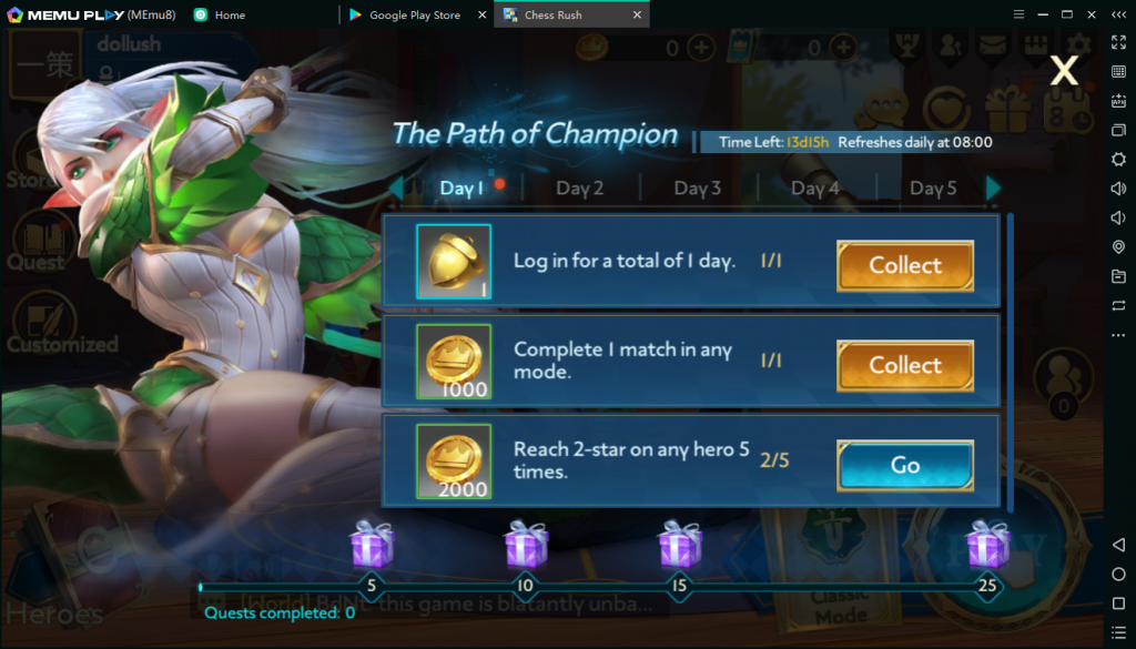 Download and Play Chess Rush Mobile on PC