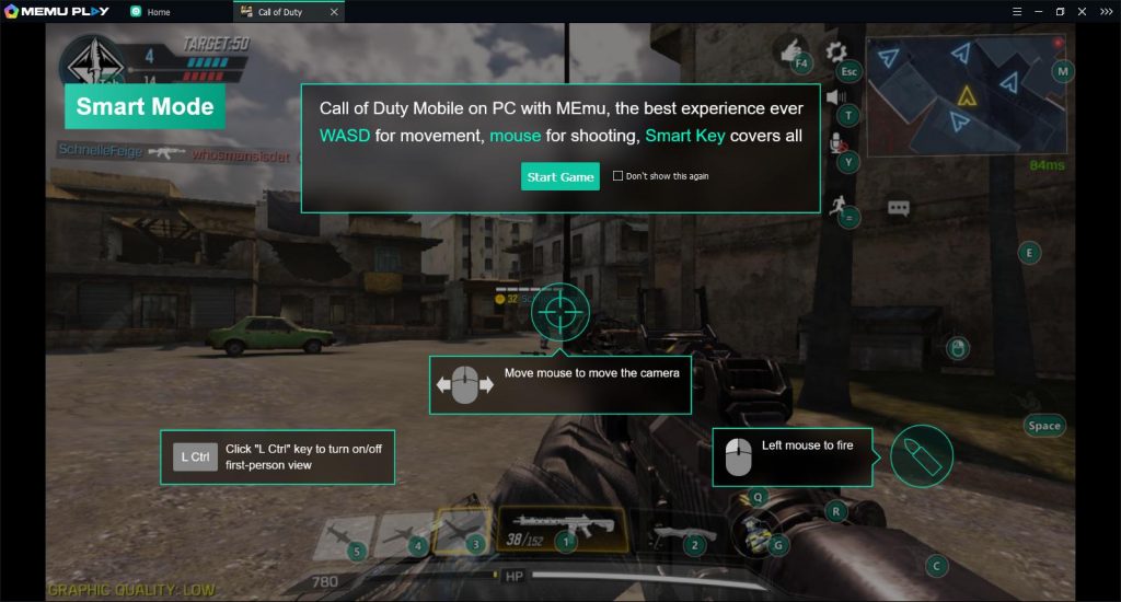 เล่น Call of Duty: Mobile บนคอมพิวเตอร์ด้วย MEmu ที่รองรับ Smart Keymapping