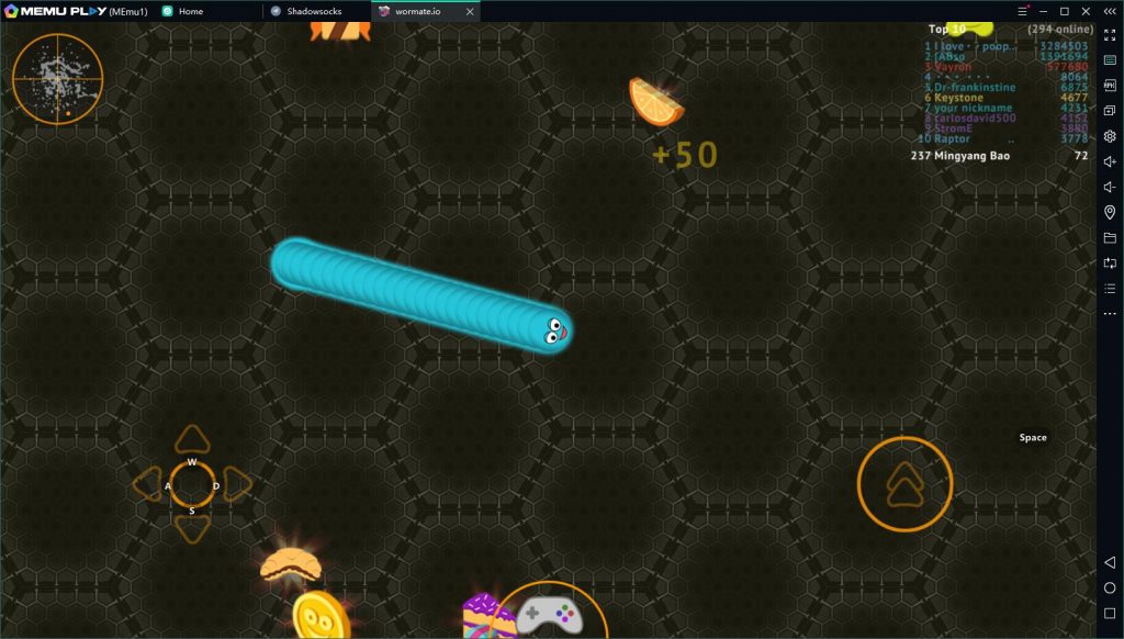 Download and Play Wormate.io on PC