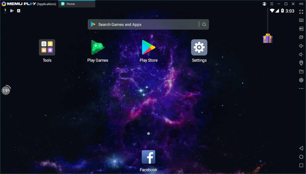 How can I customize the skin and dock on MEmu