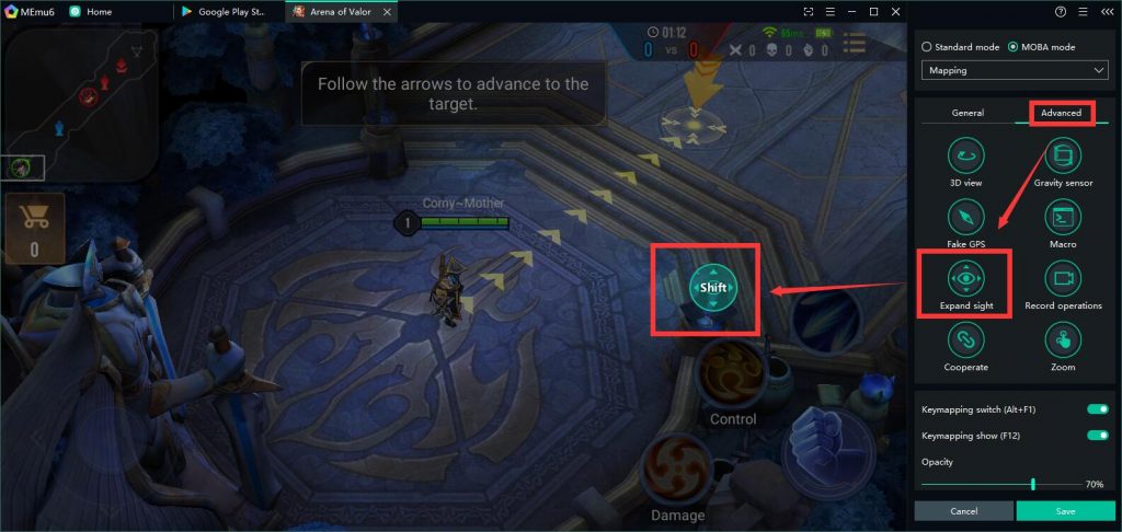 Key-Mapping teaching