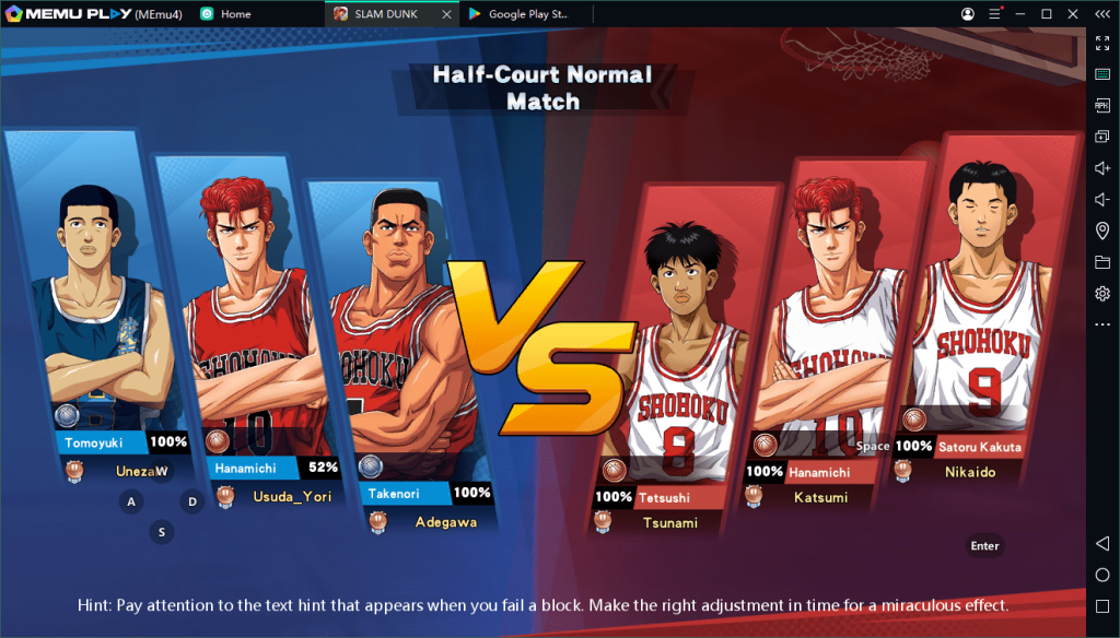 Play SLAM DUNK on PC with MEmuPlayer