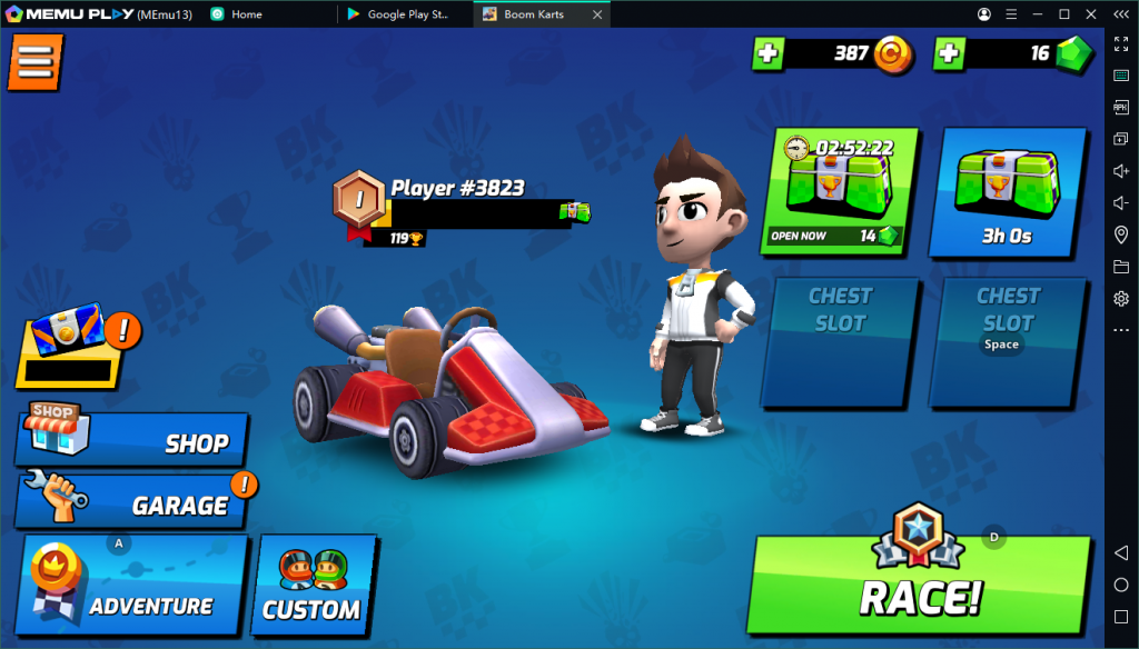 Boom Karts, a multiplayer karting game on PC