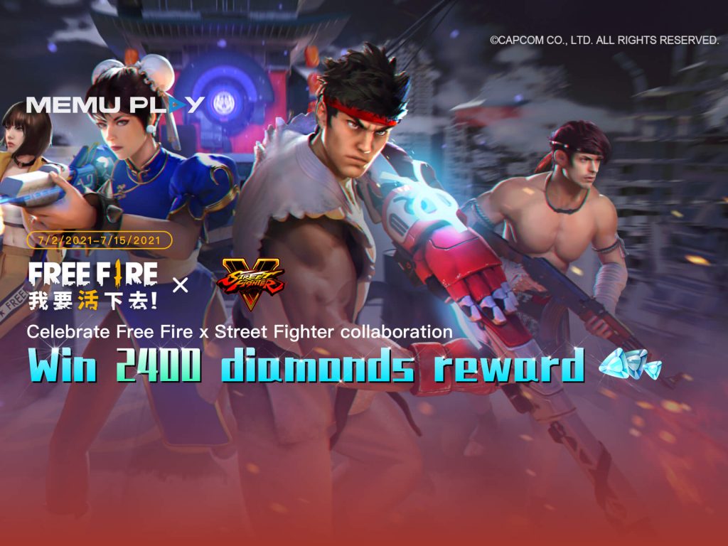 Celebrate Free Fire x Street Fighter V collaboration with MEmu. Win 2400 diamonds reward! - MEmu ...