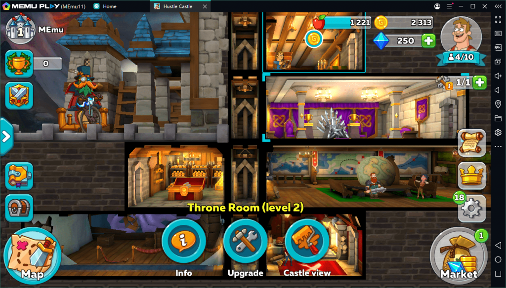 Play Hustle Castle: Rise of knights on PC with MEmu