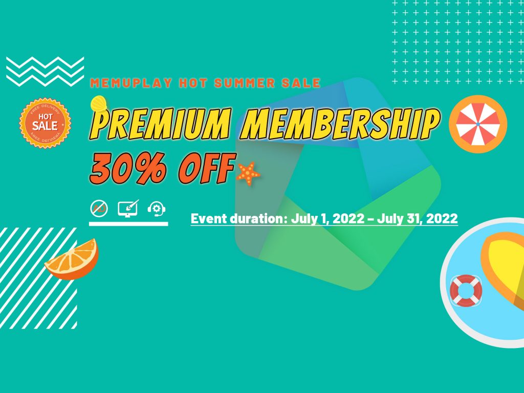 MEmu 2022 Summer Sale is Now Live! 30% off Membership!