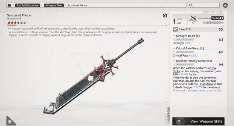 Arknights: Endfield – Best Picks for Your Free 6-Star Weapon Crate