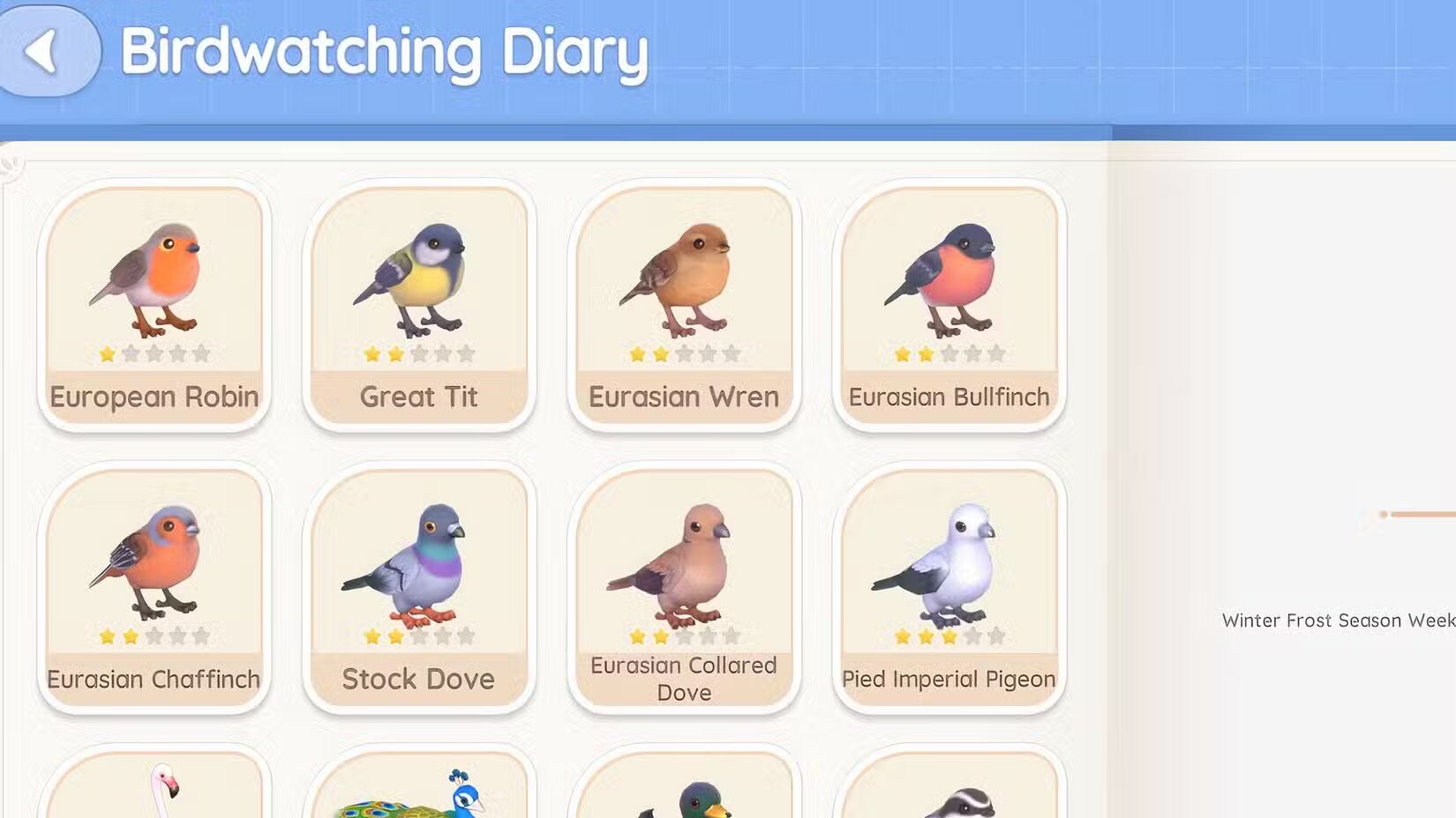 Heartopia Bird Locations